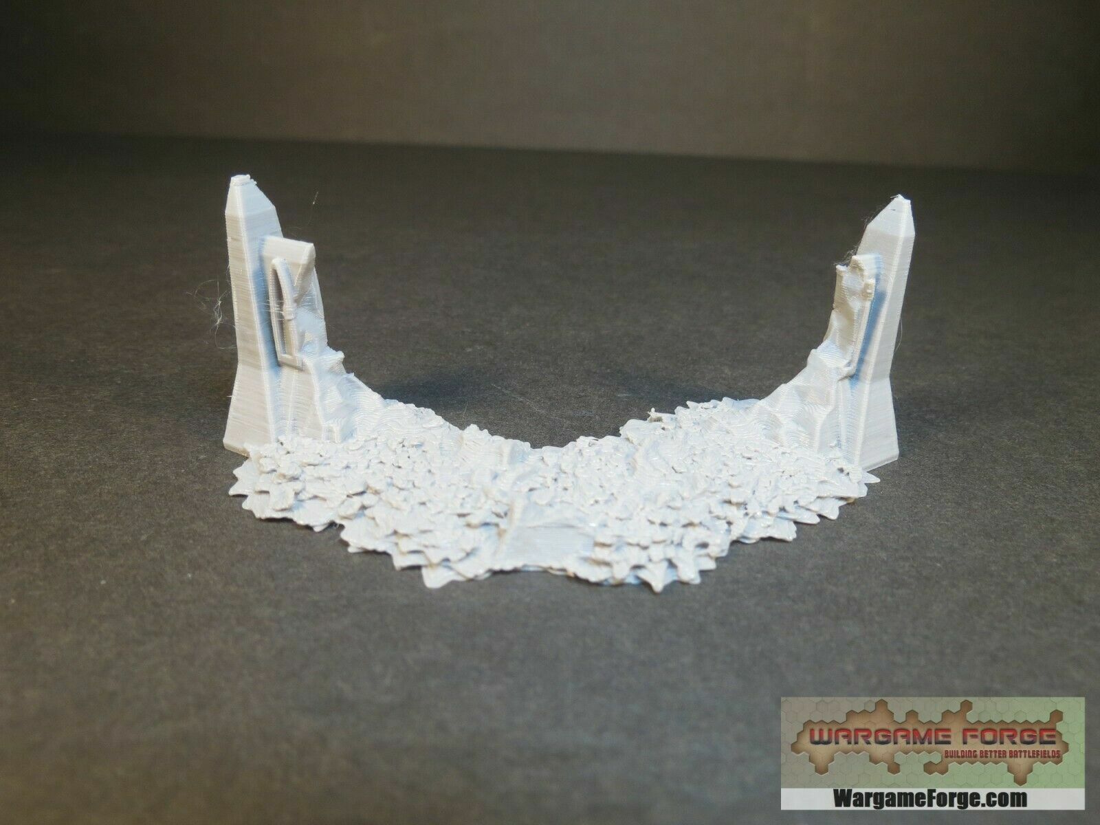 Gothic Ruined Wide Wall Corner 2 | Tabletop Wargame Terrain | Battlete ...