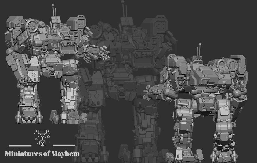 COR-1X "Corsair"- Alternate Battletech Mechwarrior Miniatures – Stickurama