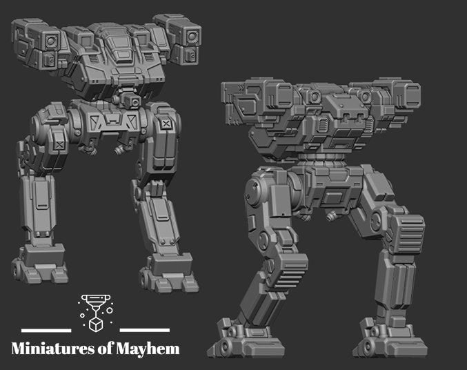 Gnat G15 Mech - Alternate Battletech Miniature (By PMW) - Unique 3D Pr ...
