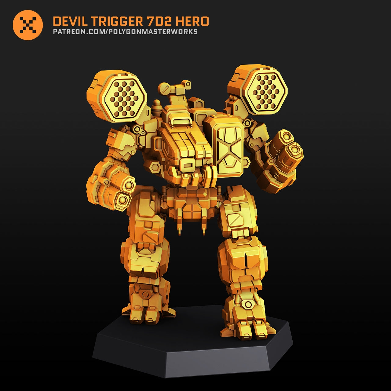 Devil Trigger 7D2 (By PMW) Alternate Battletech Mechwarrior Miniatures ...