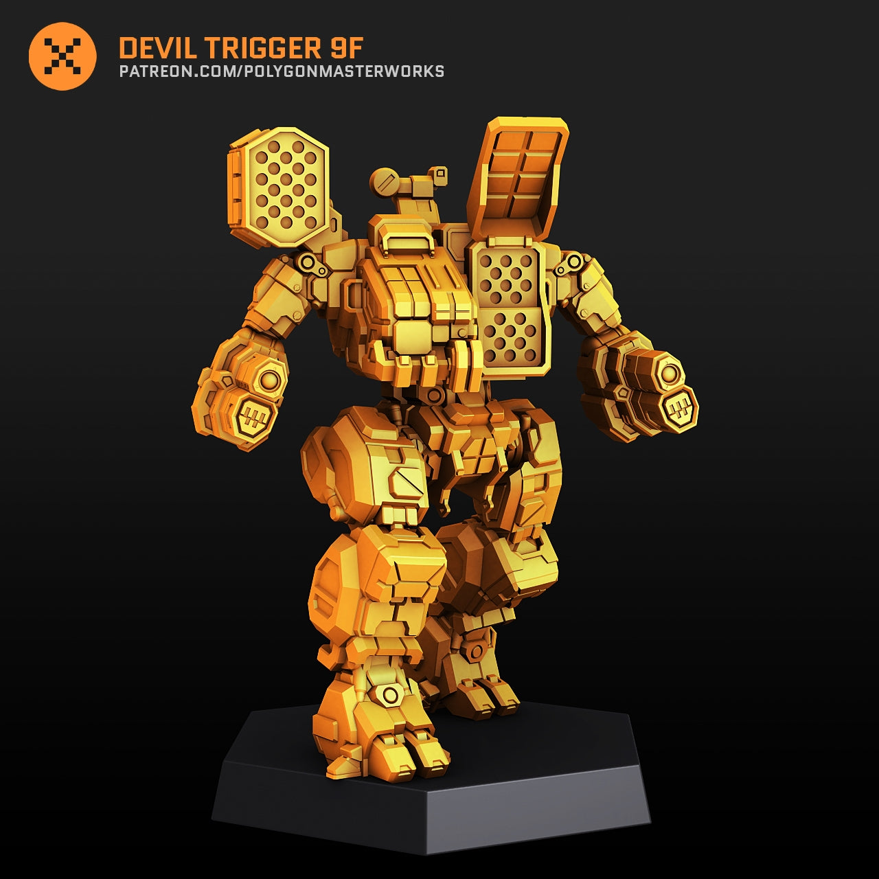 Devil Trigger 9F (By PMW) Alternate Battletech Mechwarrior Miniatures ...