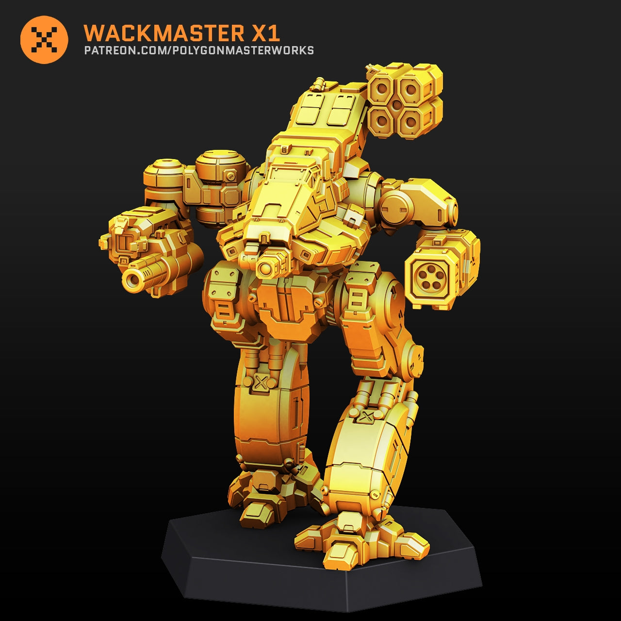 Wackmaster MWO X1 (By PMW) Alternate Battletech Mechwarrior Miniatures ...