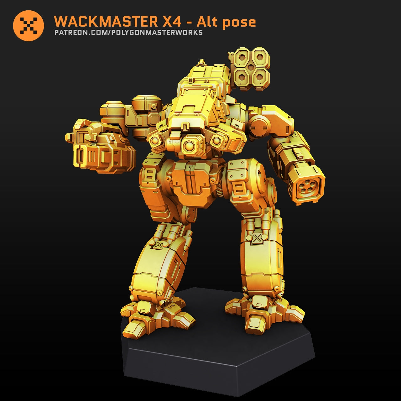 Wackmaster MWO X4 Alt (By PMW) Alternate Battletech Mechwarrior Miniat ...
