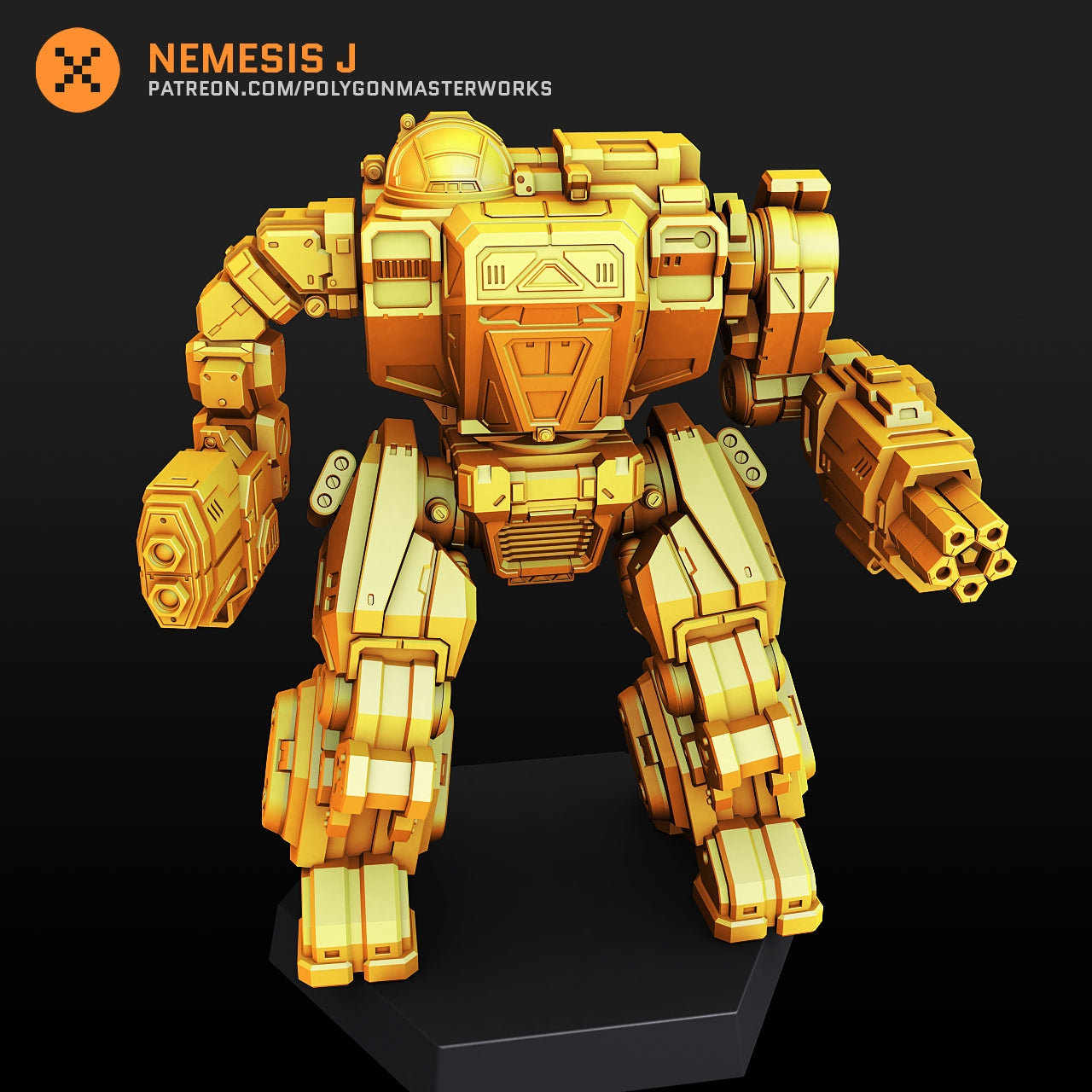 Nemesis J (By PMW) Alternate Battletech Mechwarrior Miniatures – Stickurama
